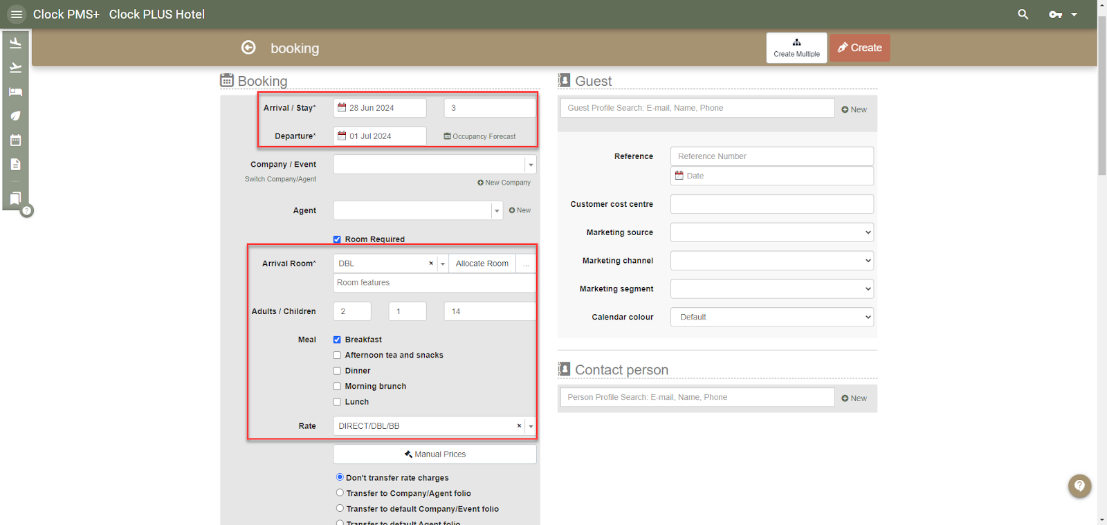 Boosting front-desk efficiency: Clock for reservation staff